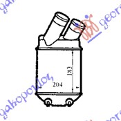 HLADNJAK INTERKULERA 1.9 T.D (182x205x85) RENAULT MEGANE SDN (1996-1998) (OEM: 8200047162)