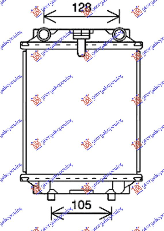 HLADNJAK MOTORA 1.9-2.0 TDi MANUELNI / AUT (65×44) VW NEW BEETLE (2016-) (OEM: 1K0121251AL, 1K0121251DP, 5C0121212)