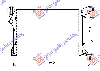 HLADNJAK MOTORA 1.4i-16V (53.8×41.2×14) FIAT 500 L (2017-) (OEM: 51887898)