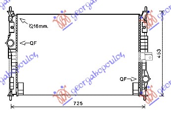 HLADNJAK MOTORA BENZIN-DIZEL (65×43,5×18) VALEO TIP CITROEN BERLINGO (2019-) (OEM: 9575747980, 9673628780, 9809141780)