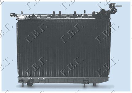 HLADNJAK MOTORA 1.4-1.6 +/- A/C (52.8×32)(35/35 NISSAN ALMERA (N15) H/B (1998-2000) (OEM: 214100M100, 2141062C01)