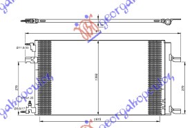 HLADNJAK KLIME 1.4- 1.6TURBO- 1.7-2.0 CDTi (63.5×3 OPEL ASTRA J 5D/S.W. (2013-2016) (OEM: 1850135, 1850220, 1850270)