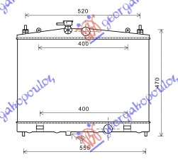 HLADNJAK MOTORA 1.6 i 16V (38×60 x 16) NISSAN JUKE (2010-2015) (OEM: 214101FD0A, 21410EE000)