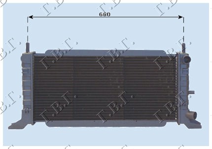 HLADNJAK MOTORA 1.1 – 1.3 88 – 90 (60.3×29.8) FORD ESCORT IV (1986-1988) (OEM: 6168493)