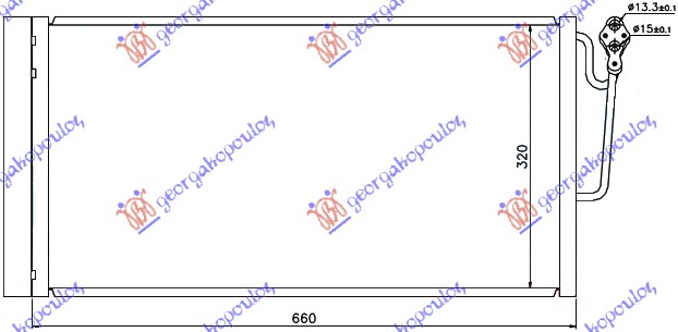 HLADNJAK KLIME BENZINZ / DIZEL (63×34) MINI PACEMAN (R61) (2013-) (OEM: 64536941084)