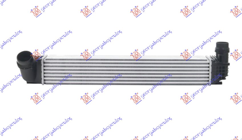 HLADNJAK INTERCOOLERA 1.2-1.4 TCE 1.5 Dci (655x90x80) RENAULT SCENIC/GRAND SCENIC (2009-2012) (OEM: 144960006R)