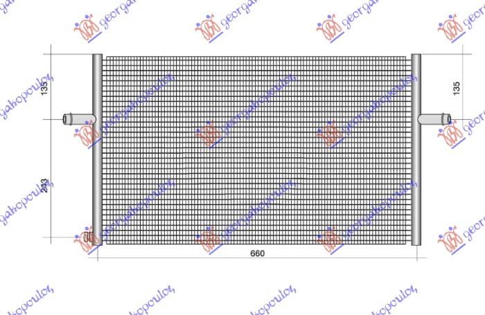 HLADNJAK DODATNI 2.0 BENZIN (388×640) MERCEDES GLA (X156) (2014-2017) (OEM: 0995006403, A0995006403)