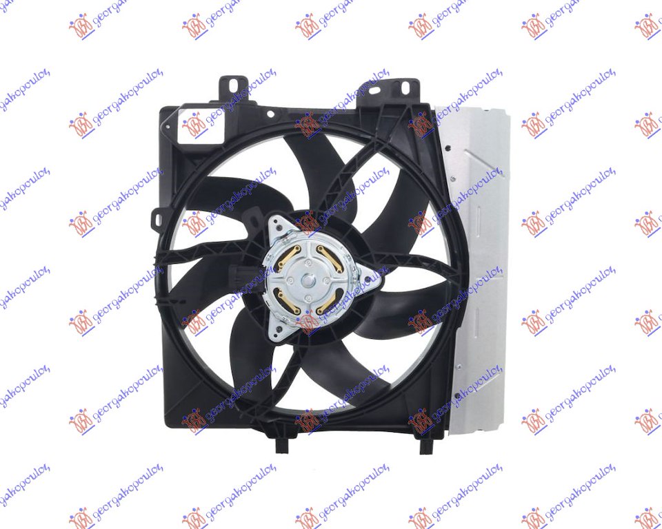 VENTILATOR (1 KABAL) (33cm) CITROEN C-ELYSEE (2016-) (OEM: 1253H6, 1253P8, 9612028580)