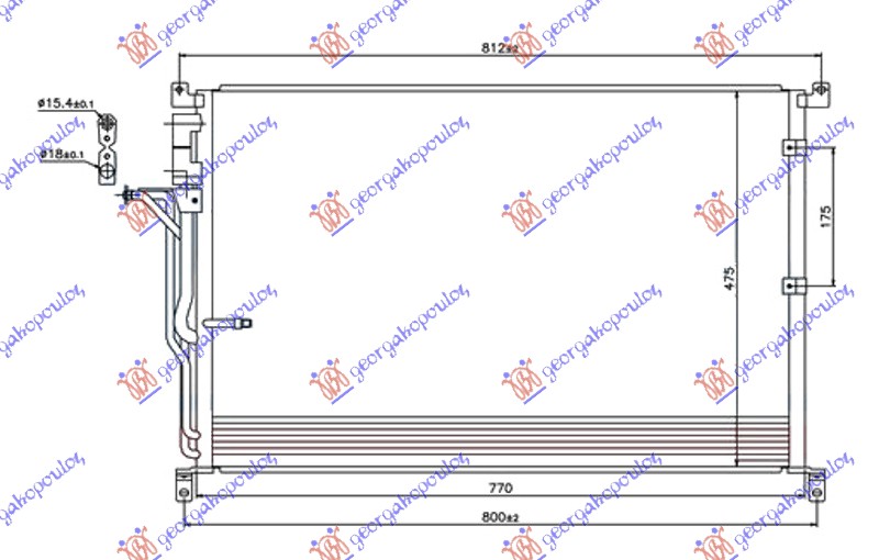 HLADNJAK KLIME SVI MOD. BENZIN/DIZEL – 06 (730x480x AUDI A8 (2002-2009) (OEM: 4E0260403F, 4E0260403K)