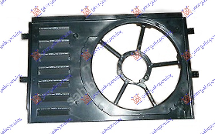 VENTILATOR KOMPLET BENZIN / DIZEL (69×30) SKODA FABIA (2010-2014) (OEM: 6Q0121206G, 6Q0121207L, 6Q0959455AD)