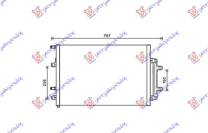 HLADNJAK DODATNI 3.0 – 4.0 BENZIN 615×430 AUDI A8 (2009-2013) (OEM: 4H0145804A)