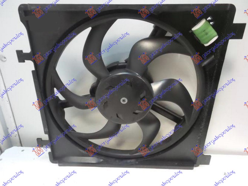 VENTILATOR KOMPLET BENZIN +AC (340 mm) 3 PIN SEAT Mii (2012-) (OEM: 1S0121207E, 1S0121207J, 1S0959455B)