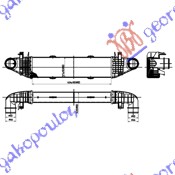 HLADNJAK INTERCOOLER .1.8-2.5B.2.2CDi(62.5x113x62) MERCEDES C CLASS (W204) (2007-2011) (OEM: 2045000500, A2045000500)