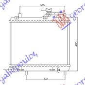 HLADNJAK MOTORA 1.5 CRDi (36×47.6) HYUNDAI ACCENT L/B (1999-2002) (OEM: 25310-25810, 2531025810)