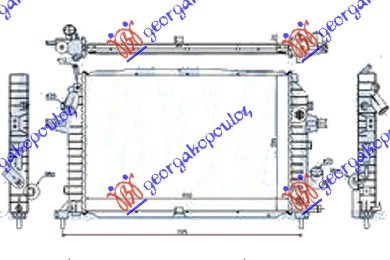 HLADNJAK 1.7 – 1.9 CDTi 16V OPC +/ – AC (60×38.8 OPEL ASTRA H (2004-2010) (OEM: 1300275, 13171432)