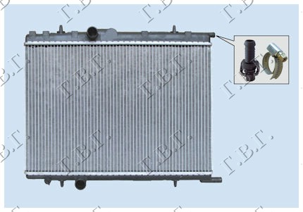 HLADNJAK MOTORA 1.1 – 1.6cc +/-A/C(38x56x1.8)02- CITROEN C4 (2004-2011) (OEM: 1330F5, 1330G2, 1330S5)