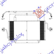 HLADNJAK KLIME 2.5DIZEL 99-01 (68.2×37.8 OPEL MOVANO (1998-2009) (OEM: 4500908, 09161208, 7701044406)