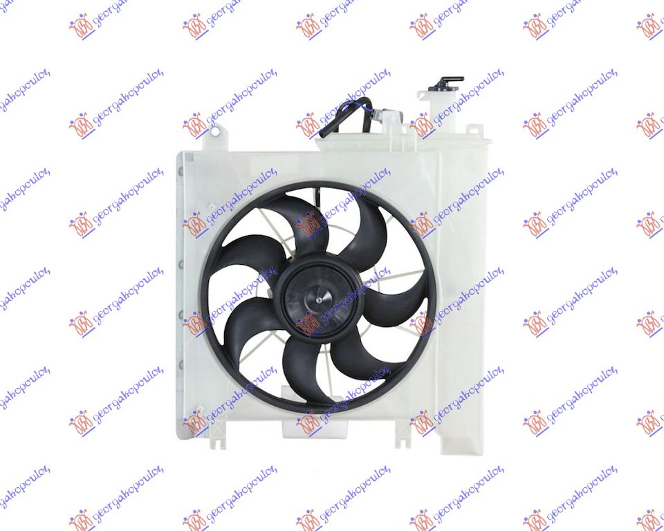 VENTILATOR KOMPLET +A / C 1.0 cc BENZINZ PEUGEOT 108 (2014-) (OEM: 1253G9, 1308.CE, 1308CE)