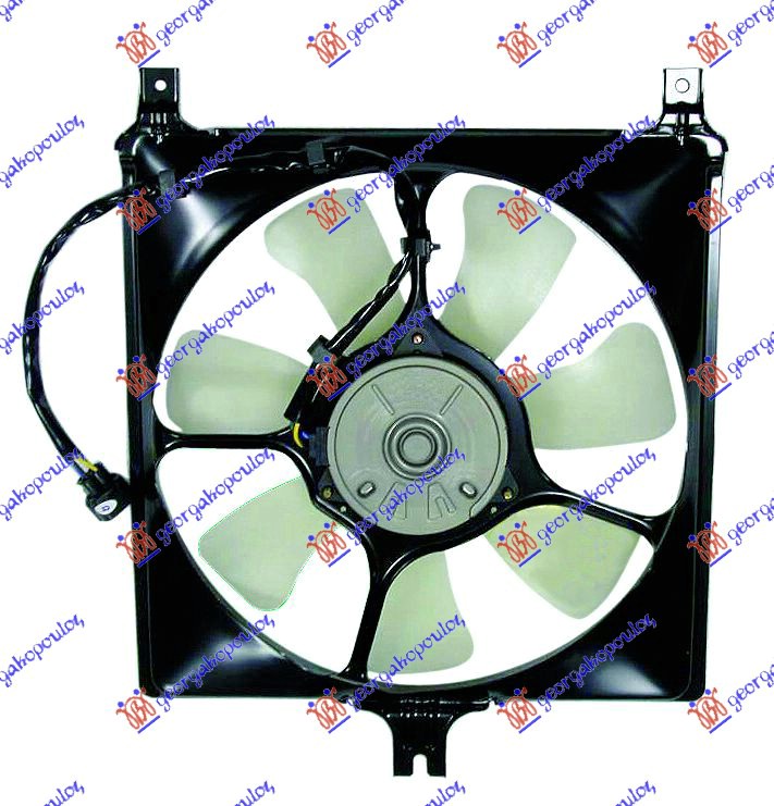 VENTILATOR KOMPLET (+A/C) BENZIN (3 SRAFA) SUZUKI IGNIS (2000-2008) (OEM: 17111-80G00, 1711180G00, 17120-80G00)