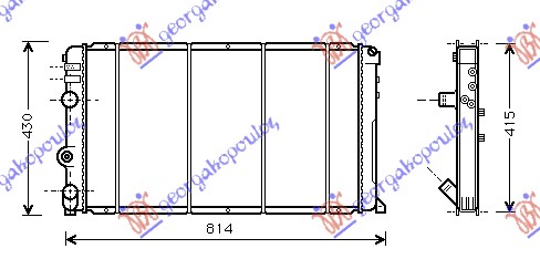 HLADNJAK MOTORA 1.9 – 2.5 – 2.8 DIZEL (729×399) – 03 NISSAN INTERSTAR (2002-2009) (OEM: 09161437)