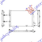 HLADNJAK MOTORA 1.5 DCi (59×45.6×34) NISSAN QASHQAI (2010-2013) (OEM: 21400-JD50B, 21400-JD51B, 21400JD50A)