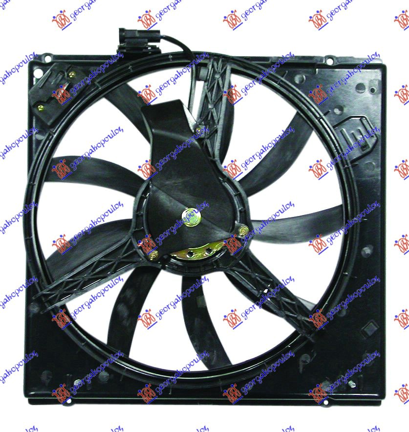 VENTILATOR KOMPLET (+A/C) BENZIN RENAULT TWINGO (1992-1998) (OEM: 7701038849)