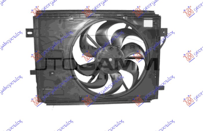 VENTILAT 1.2BEN 1.5-1.6DIZ 428mm 2P 250W CITROEN JUMPY/SPACE TOURER (2016-) (OEM: 3689412, 9806313880)