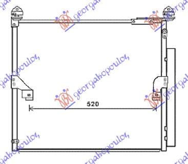 HLADNJAK KLIME 2.7cc (60 .6×5 1x 1.6) TOYOTA LAND CRUISER PRADO 150 (J15) (2009-2013) (OEM: 88460-60440, 8846060440)