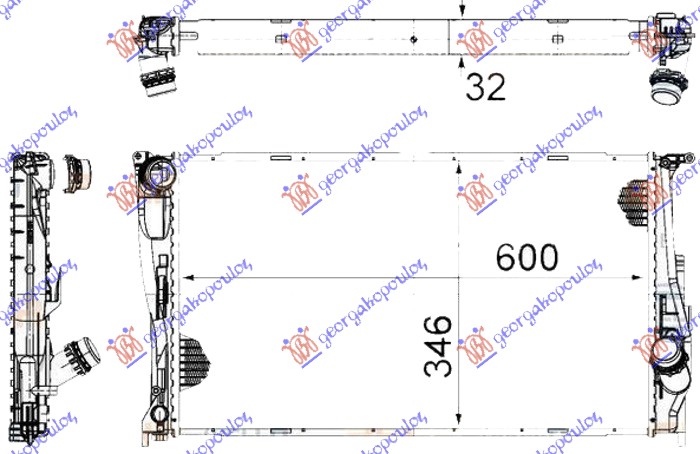 HL.MOT. 3.0 BEN MAN 2.0 DIZ 1 CEV M-BEHR BMW SERIES 1 (E81/87) 3/5D (2004-2011) (OEM: 17117788903, 17117790297)