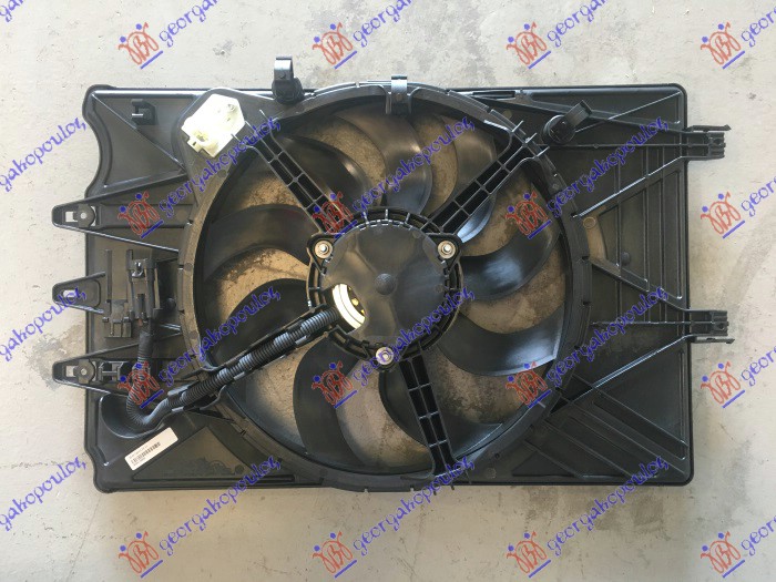 VENTILATOR KOMPLET (+AC) 0.9-1.4 TURBO FIAT 500 L (2012-2017) (OEM: 51887951, 52066195)