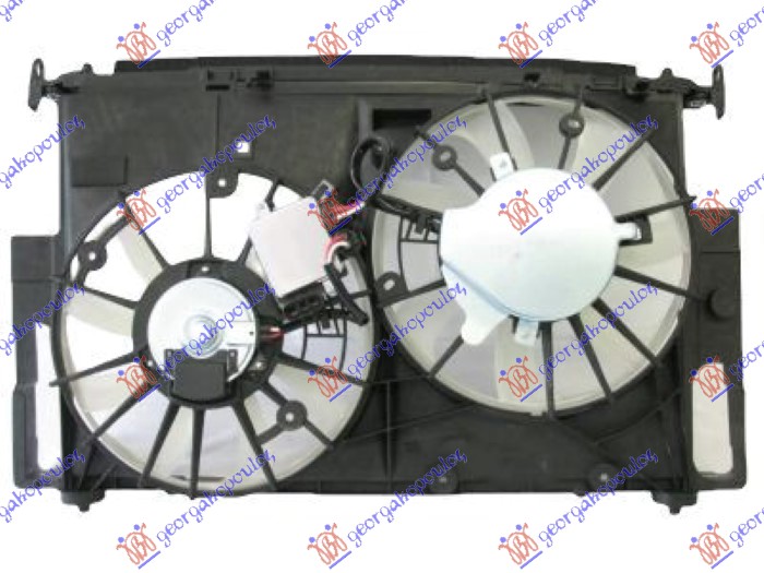 VENTILATOR DUPLI 2.5 BENZIN-HIBRID LEXUS NX (2014-2017) (OEM: 16361-36140, 16361-36150, 1636136140)