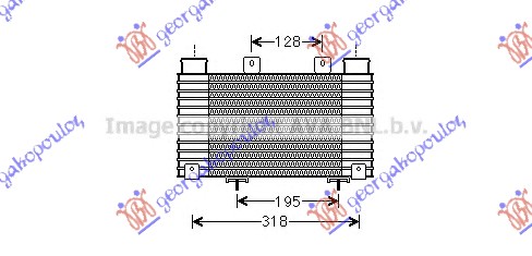 HLADNJAK INTERCOOLER 2.5-3.0 TDCi (245×198) MAZDA P/U 2/4WD BT-50 (2006-2013) (OEM: WE0113550A)