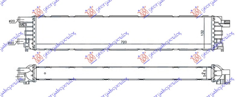 DODATNI HLADNJAK MOTORA 3.0TFSI/S4 2.0TDi DIZ AUDI A5 (2011-2016) (OEM: 4G0145804, 4G0145804A, 4G0145804D)