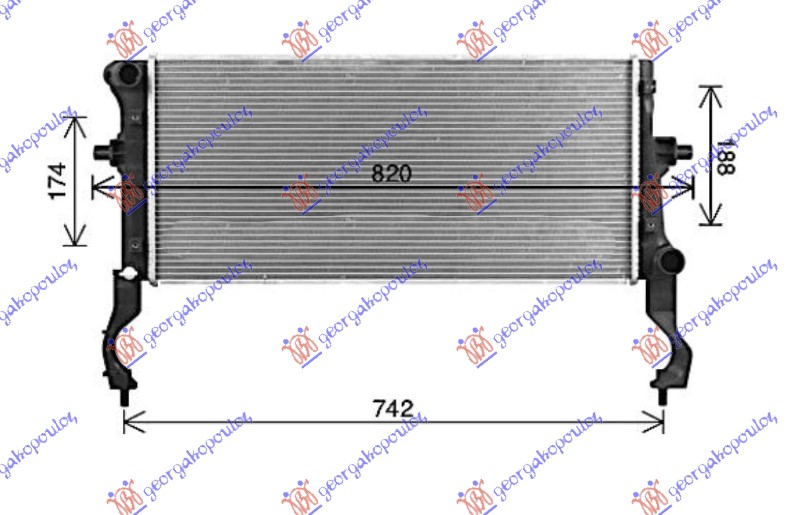 HLAD. MOTORA 1.0-1.6 BEN MAN/AUTO 65×30 HYUNDAI KONA (2017-2020) (OEM: 25310-J9000, 25310J9000)