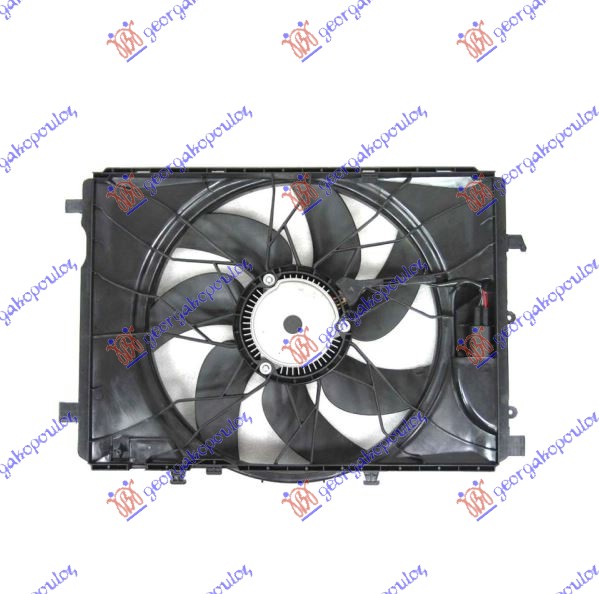 VENTILATOR KOMPLET (BENZIN-DIZEL) +A/C MERCEDES B CLASS (W246) (2011-2014) (OEM: 2045000293, 2049066802)