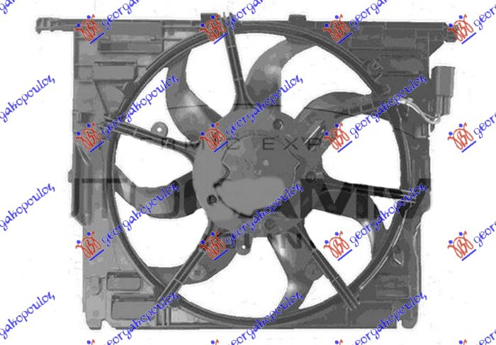 VENTILATOR 3.0 BEN 2.0-3.0 DIZ 485mm 3P BMW SERIES 7 (F01/02) (2012-2015) (OEM: 17427599493, 17427802943, 17428509741)