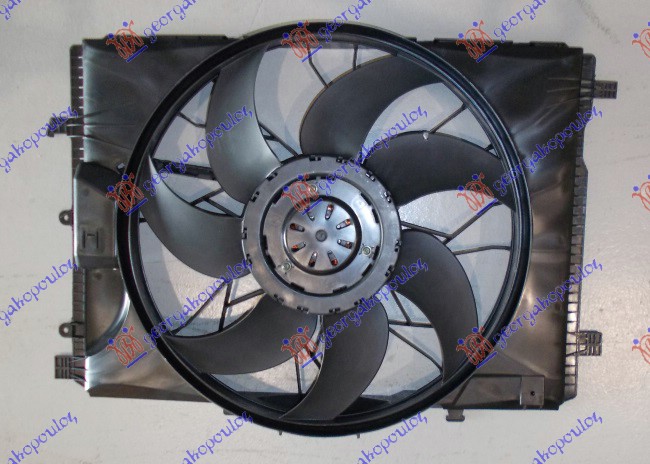 VENTILATOR KOMPLET BENZIN-DIZEL (4PIN) (475mm) MERCEDES C CLASS (W204) (2007-2011) (OEM: 2045000393)