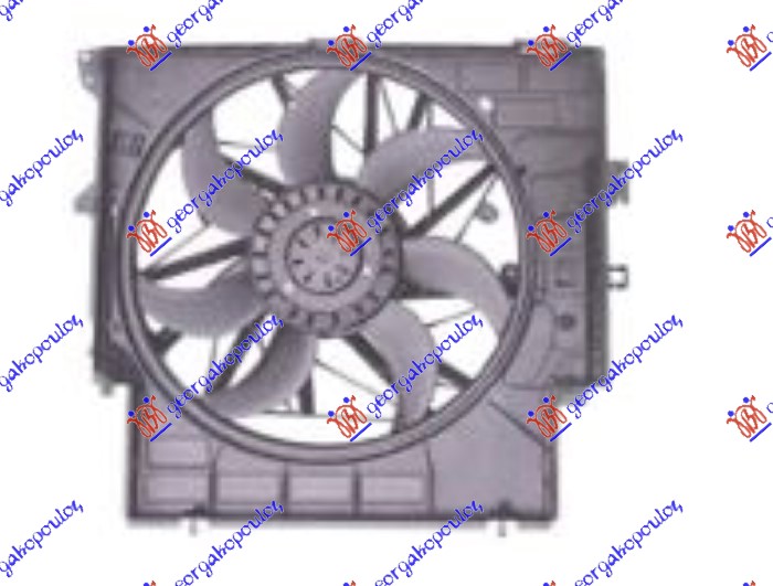 VENTILATOR 1.6-2.0 BENZIN 2.0 DIZEL 495mm 400W 3P BMW X4 (F26) (2014-2018) (OEM: 17427601176)