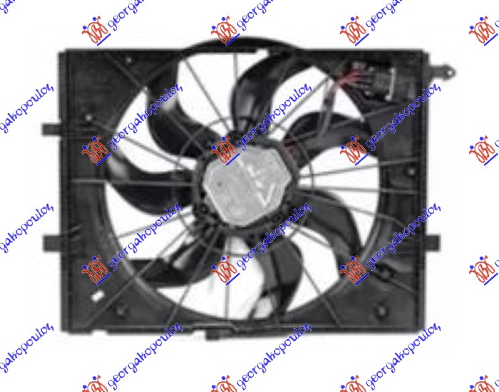 VENTILATOR KOMPLET BENZIN-DIZEL-HIBRID MERCEDES S CLASS (W222) (2013-2017) (OEM: 0999060612, A0999060612)