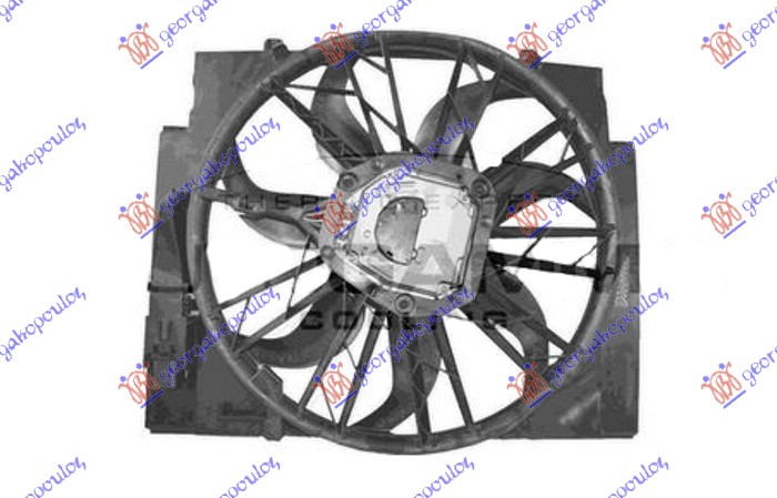 VENTILATOR 2.0-2.5-3.0 DIZ 500mm 600W 3P BMW SERIES 5 (E60/61) (2003-2010) (OEM: 7789824, 7801657, 17427789824)