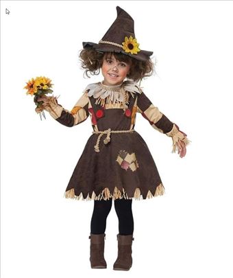 Strašilo veštica jesen haljina kostim za decu cvet