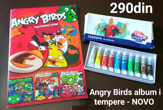 Angry Birds album za sličice i tempere - NOVO