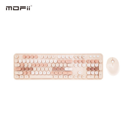 Mofil sweet retro set tastatura i miš milk tea ( SMK-623387AGMT )