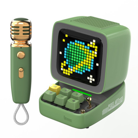 Divoom DitooMic zvučnik sa mikrofonom u zelenoj boji ( 90100058202 )