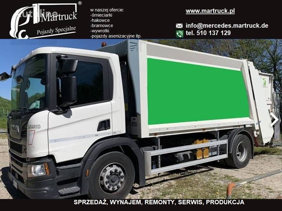 Scania P250 4x2 1 komorowa, śmieciarka, serwis, gwarancja, sprzedaż, wy kamion za smeće