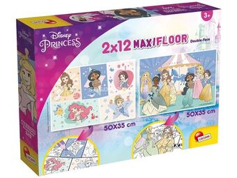 LISCIANI Puzzle SuperMaxi Princess 2u1 složi I oboji - 2x12