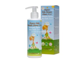 AZETABIO Organski bebi šampon/kupka 200 ml 0+M (omega 3/6/9)