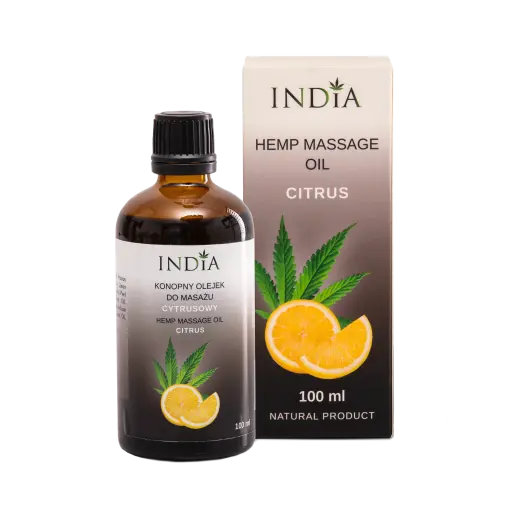 INDIA COSMETICS Masažno ulje sa mirisom citrusa 100ml