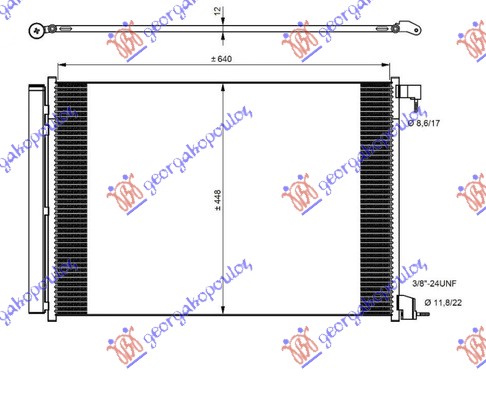 HLADNJAK KLIME BENZIN/DIZEL(64×44.8) MERCEDES E CLASS (C/A238) COUPE/CABRIO (2016-2020) (OEM: 0995001854)