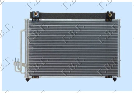 HLADNJAK KLIME 1.3i 8V – 1.5i 16V (58.5×35.5) KIA RIO (1999-2002) (OEM: 0K30A-61-480E, 0K30A61480E)